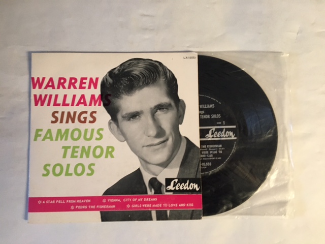 WILLIAMS WARREN – SINGS FAMOUS TENOR SOLOS - Evergreen Vinyl